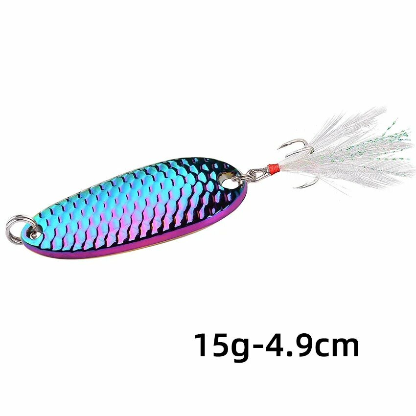 Металлические блесны New 1.5-20г 15g with hook-C