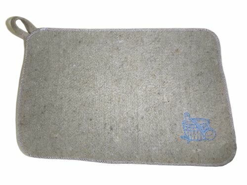 Коврик для бани с тематической вышивкой