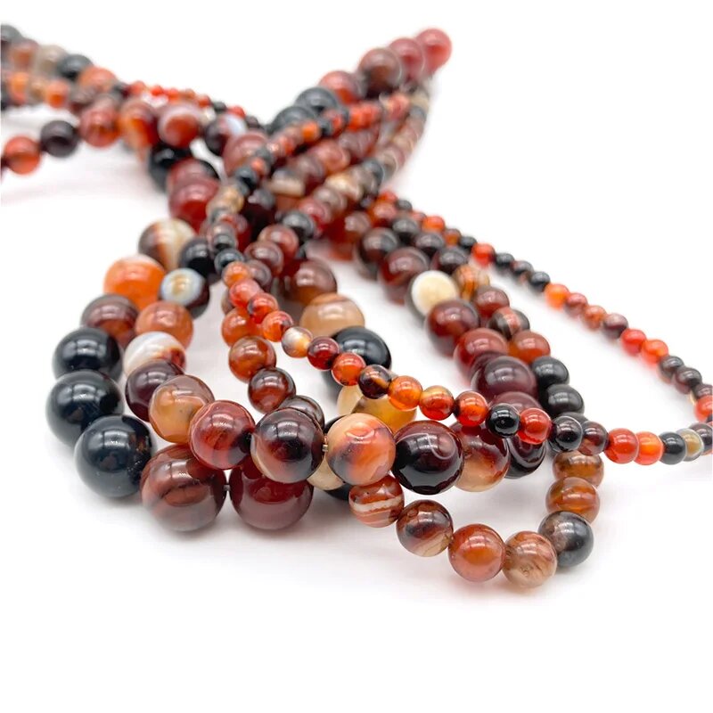 Натуральные бусины аметист амазонит агаты нефрит 4 6 8 10 мм 6mm(59-63pcs), Stripe Dream Agate