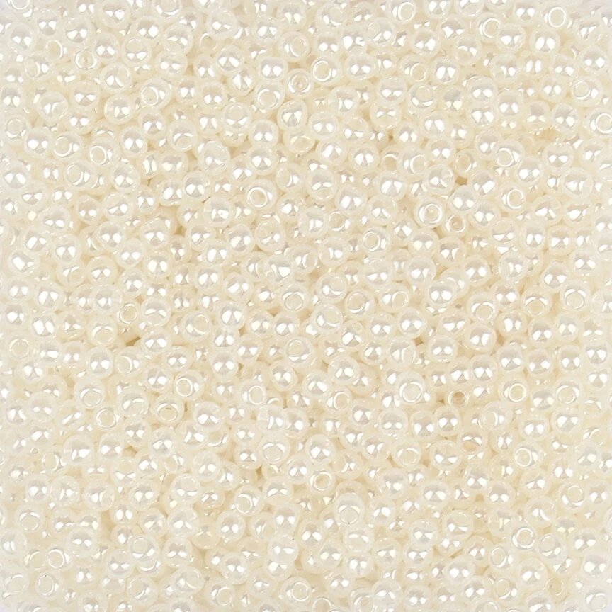 Стеклянные бусины LNMBII 2 мм 4000 шт. Бежевый, 1 Box, beige