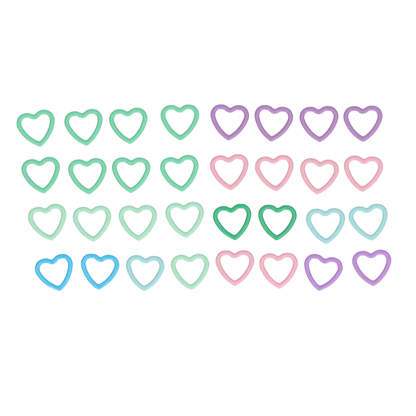 40 металлических маркеров для петель в форме сердечек для вязания крючком и аксессуаров своими руками.