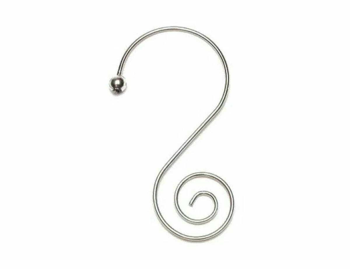 Крючки для ёлочных украшений, металл, серебряный, 36 шт, Inge Glas