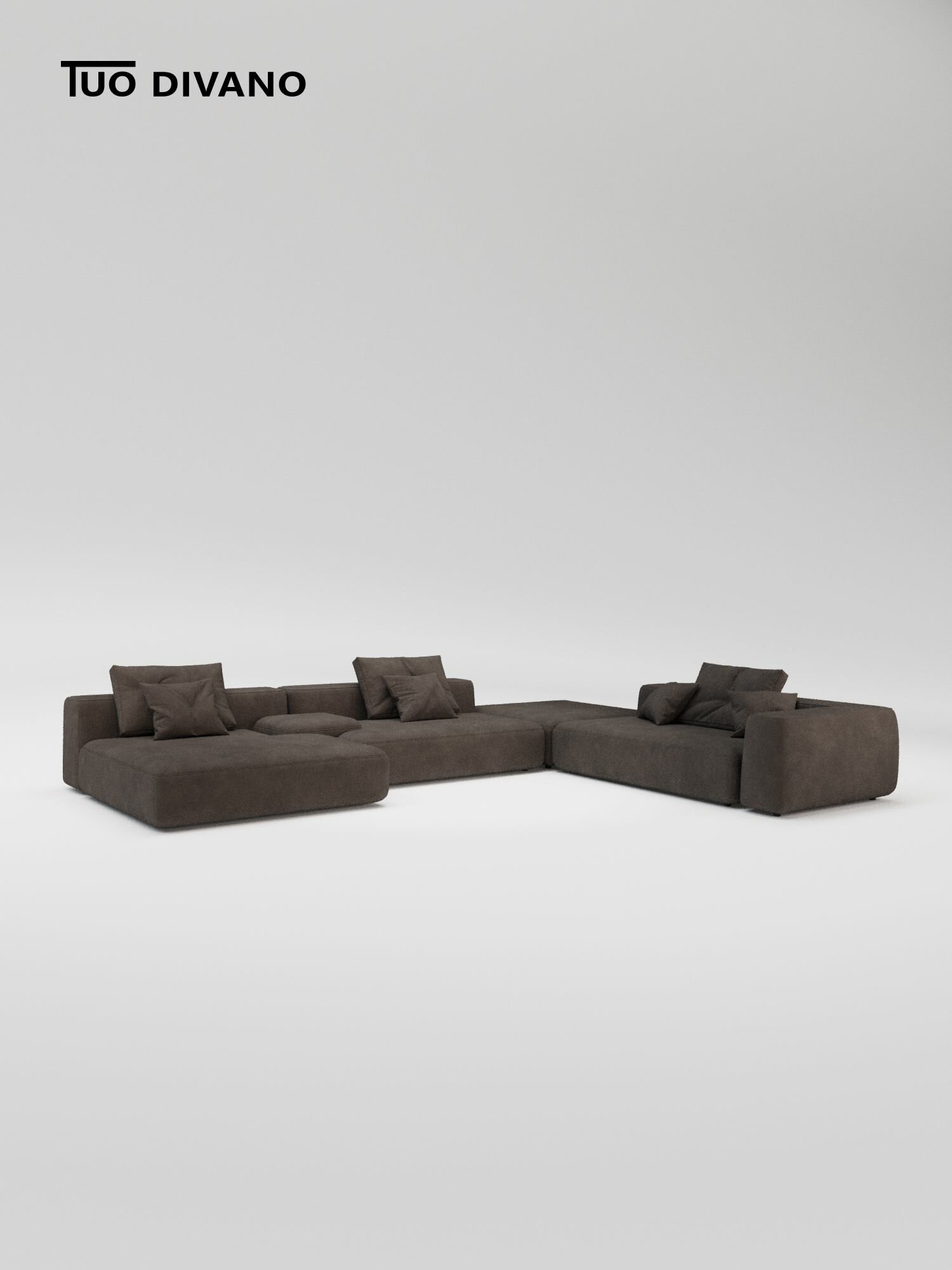 Модульный диван Tuo Divano Удженто Шоколад