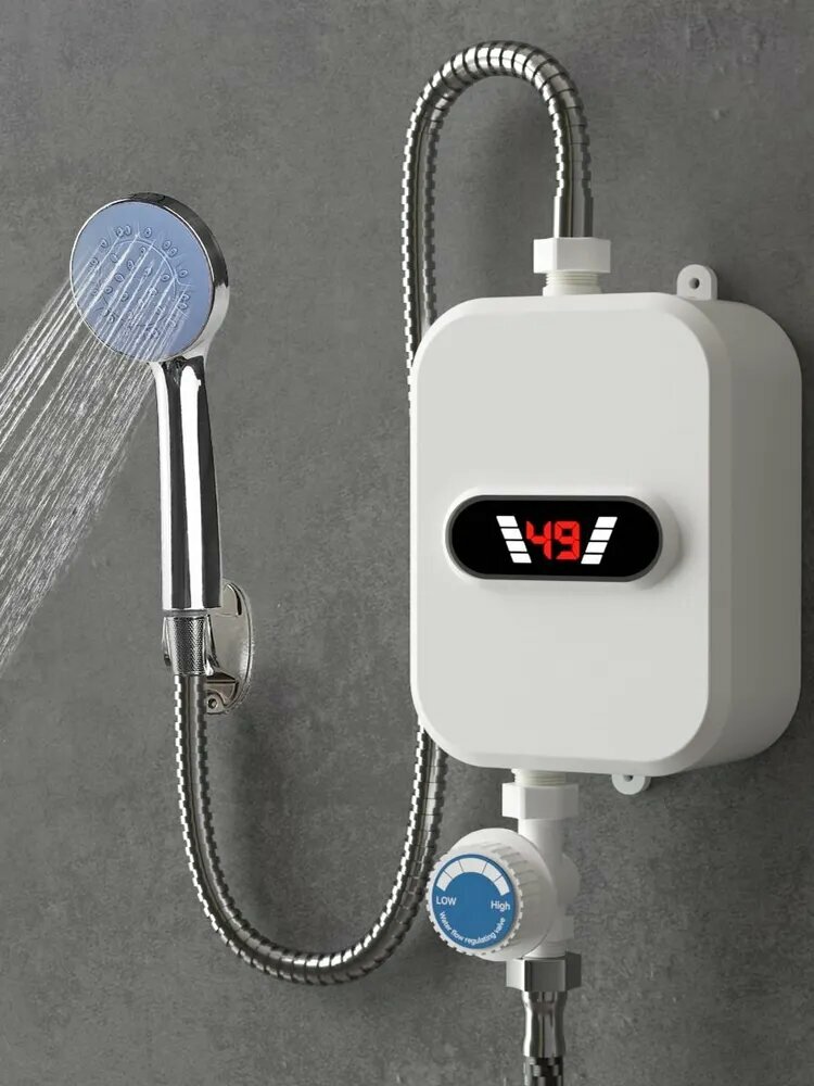 Мгновенный электрический водонагреватель, без резервуара для воды, бытовой душ