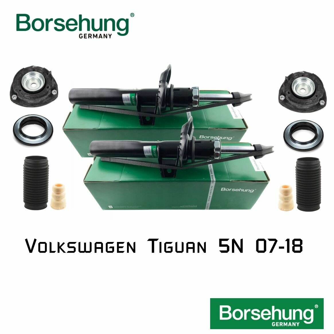 Передние амортизаторы Borsehung для Volkswagen Tiguan 5N, Фольсваген Тигуан 5Н