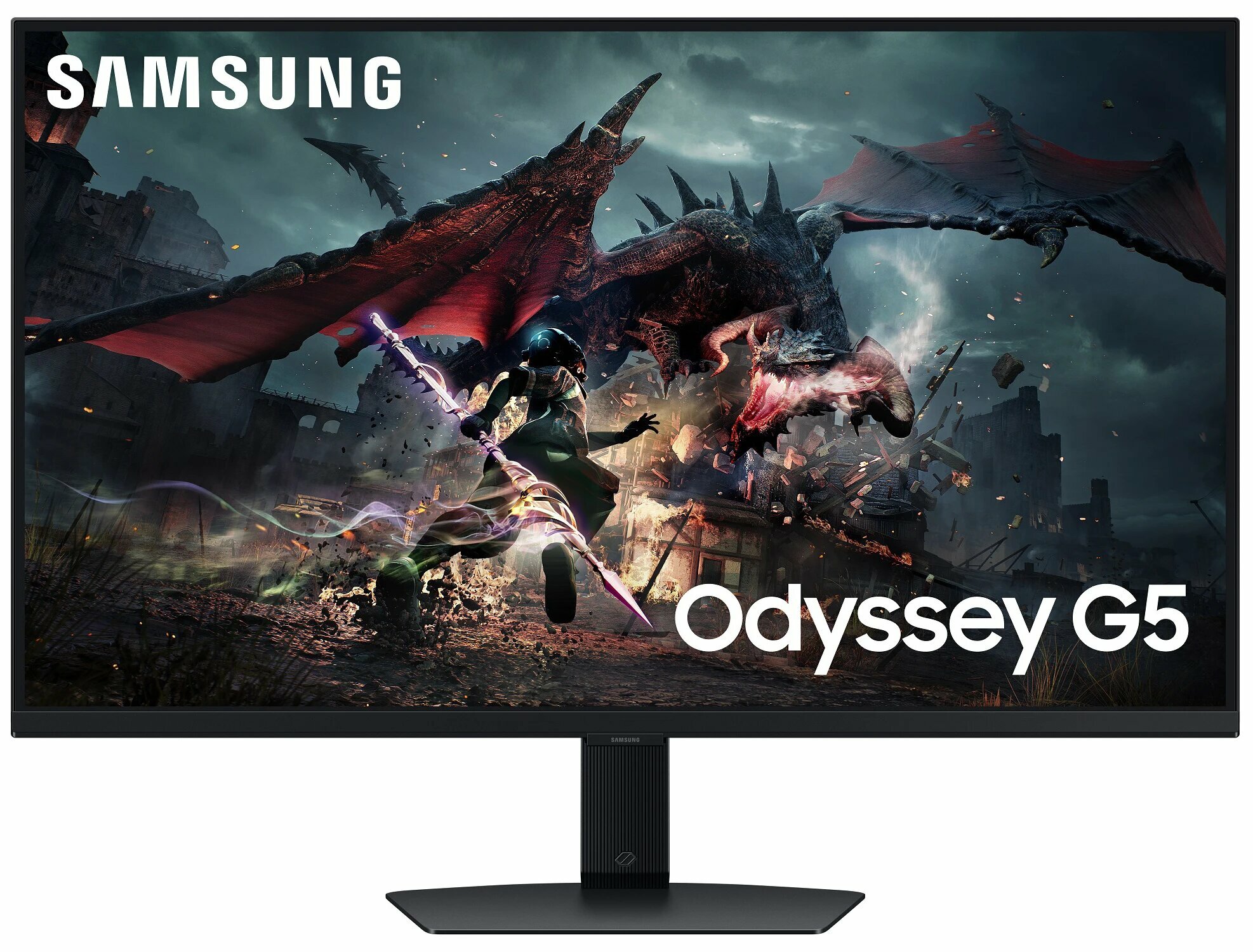 31.5" Монитор Samsung Odyssey G5 G50D S32DG502EI, черный (2560x1440, 180 Гц, IPS, LED)