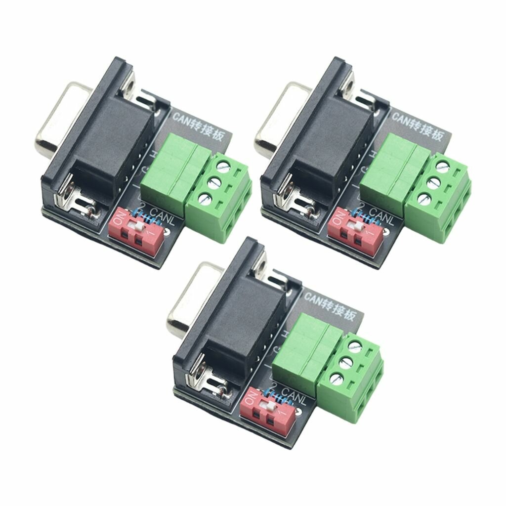3 платы адаптера DB9 female CAN с клеммным резистором 120 Ом CAN интерфейсная плата