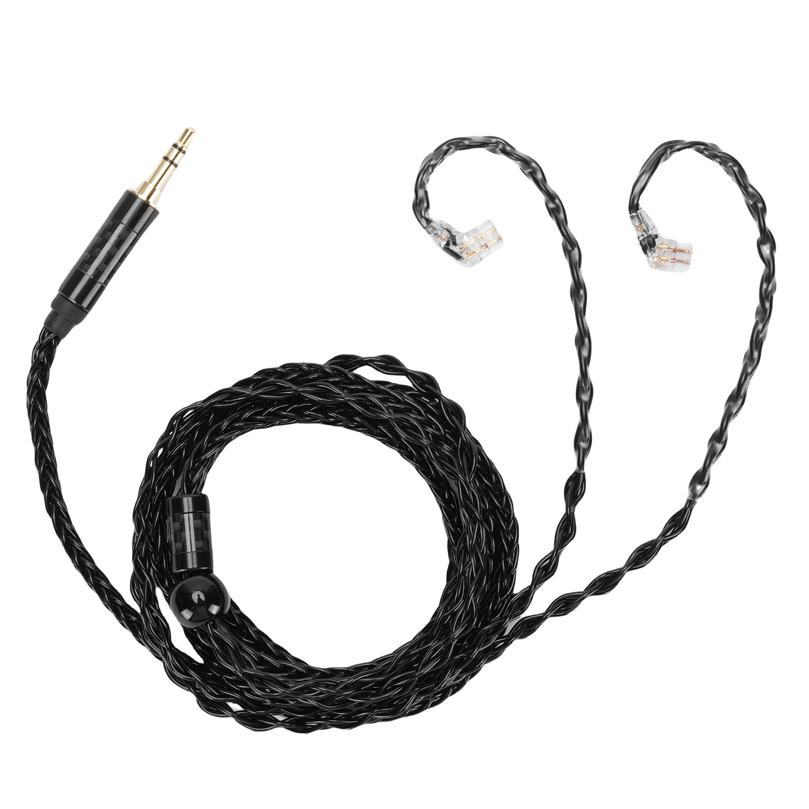 Кабельный кабель для наушников для ZS10 Pro AS10 Pro X 16 Cores Silver Plated OFC 3,5 мм до QDC 2 -контактный кабель наушников