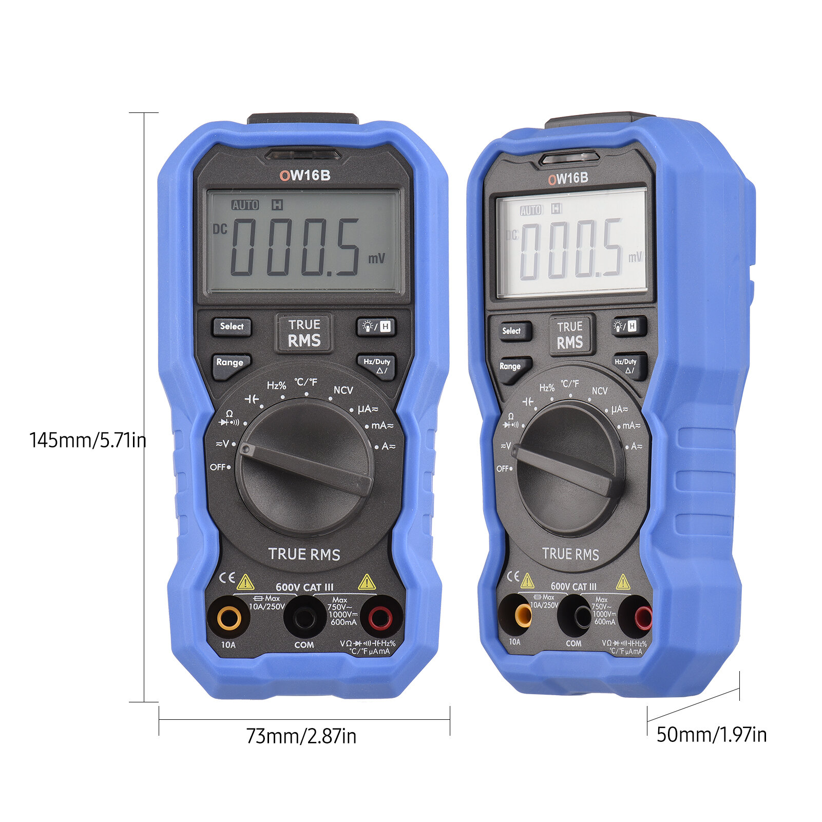 Мультиметр цифровой OWON OW16B, Bluetooth, 5999 отсчетов, True RMS