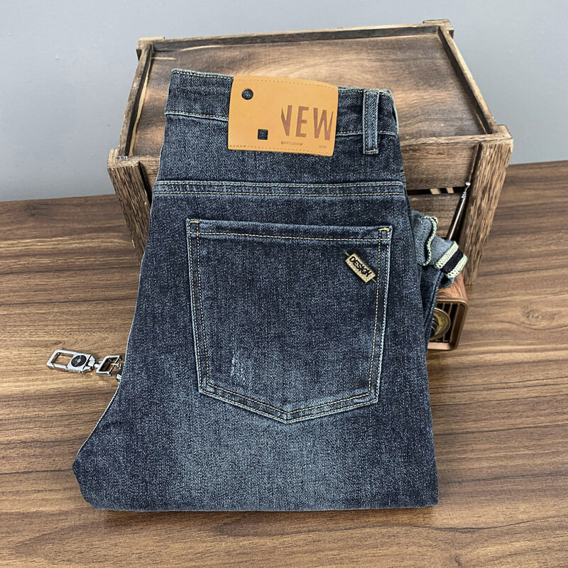 Мужские джинсы Чистый цвет / прямые B1, LI Mall талии_32