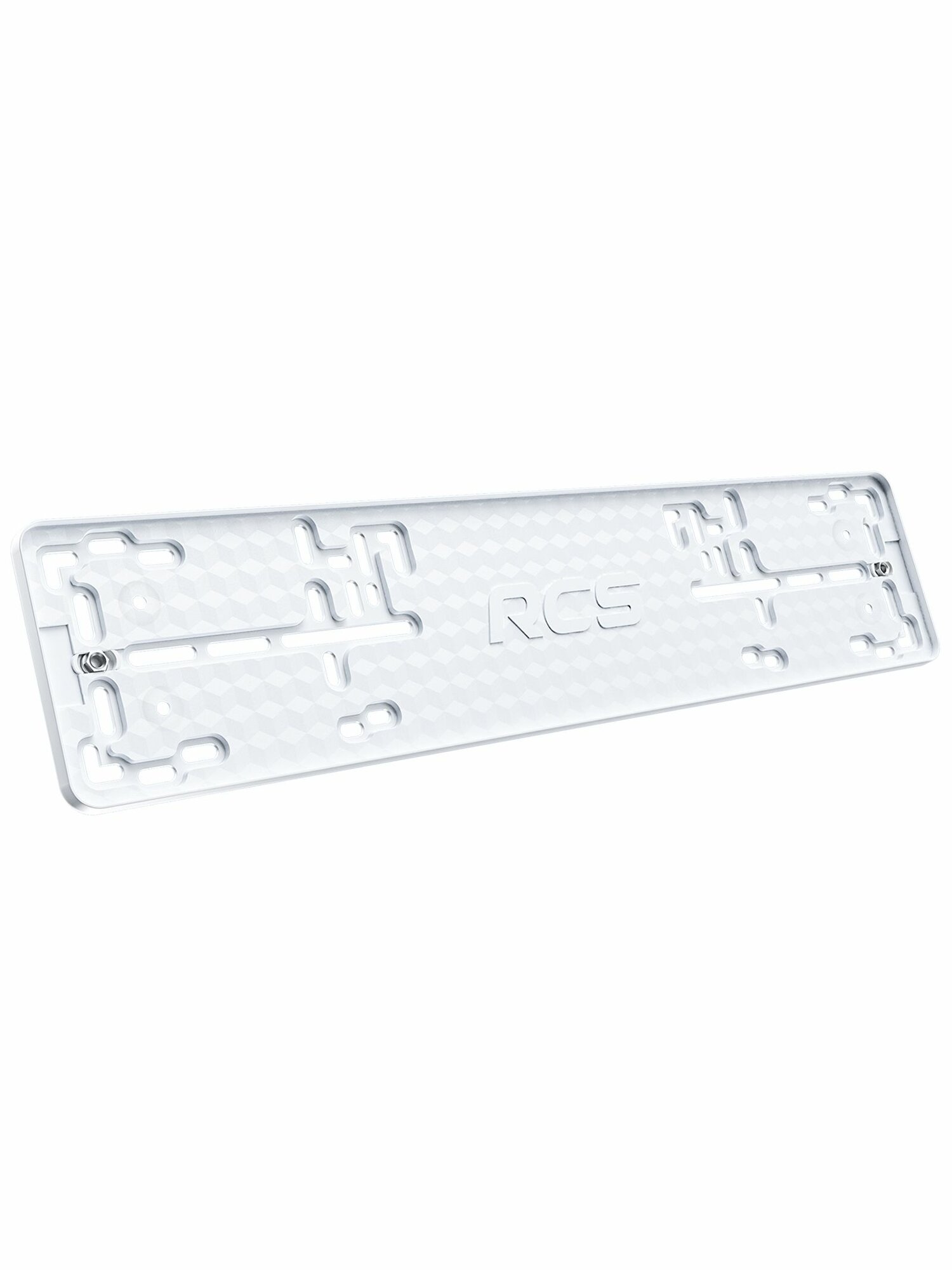 Рамка номерного знака RCS Light белая 1 рамка