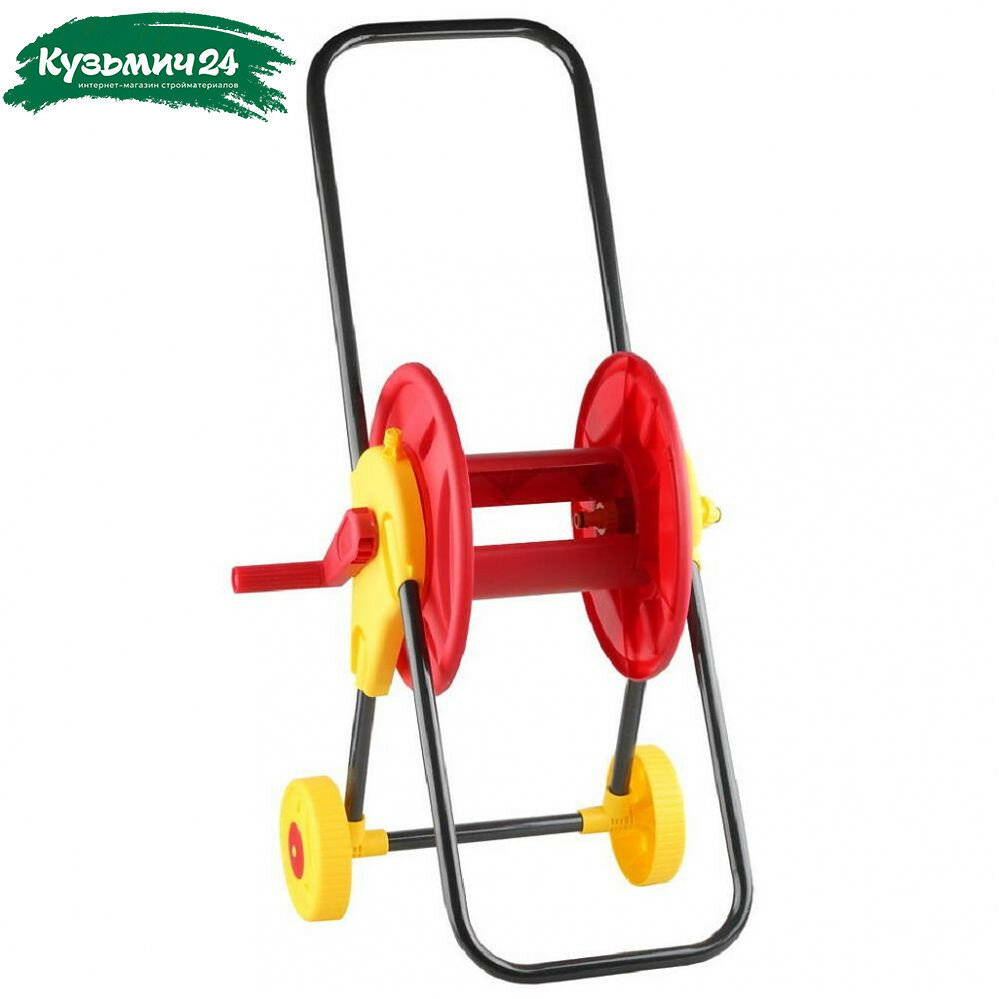 Катушка для шланга 45 м, 20 м Grinda 8-428425_z01 на колёсах, складная рукоятка, ручное скручивание