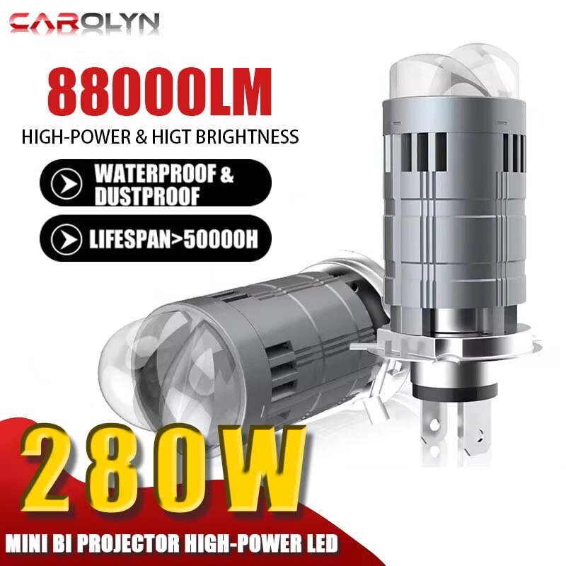 Carolyn H4 Bi Mini светодиодный проектор объектив M01F 2pcs