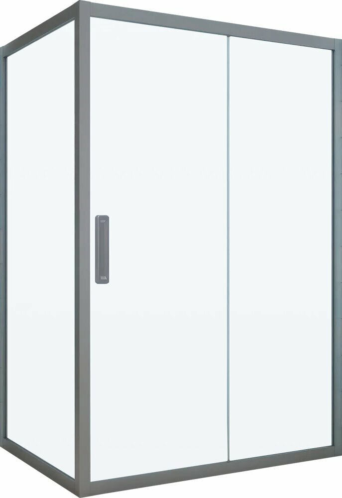 Душевой уголок Kubele DE019 R-CLN-MT без поддона, стеклянный, 98x88, прямоугольный, раздвижной