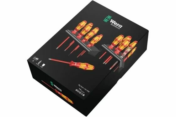 Набор отверток диэлектрических Wera Kraftform Big Pack 100 VDE 105631