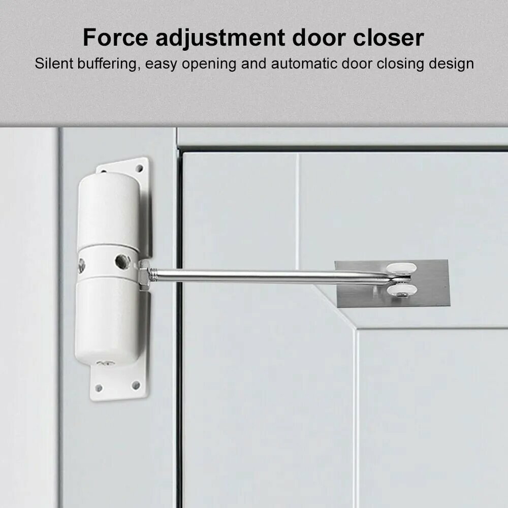 Регулируемый металлический пружинный стопор для автоматического закрытия двери