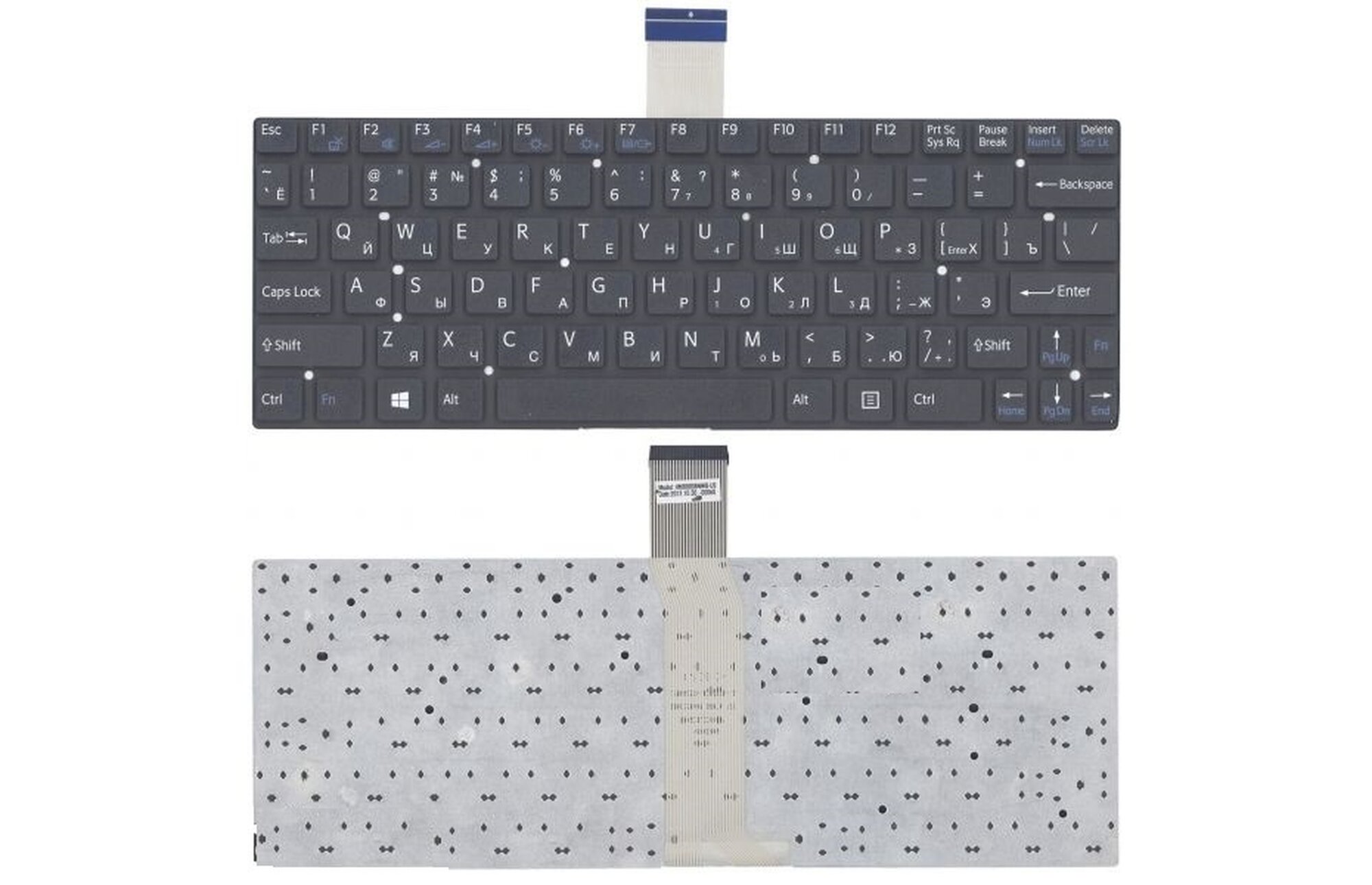 Клавиатура для ноутбука Sony Vaio SVT111, SVT1111Z9R, SVT1111X1R, SVT1111M1R, SVT1112, SVT1113 черная, без рамки
