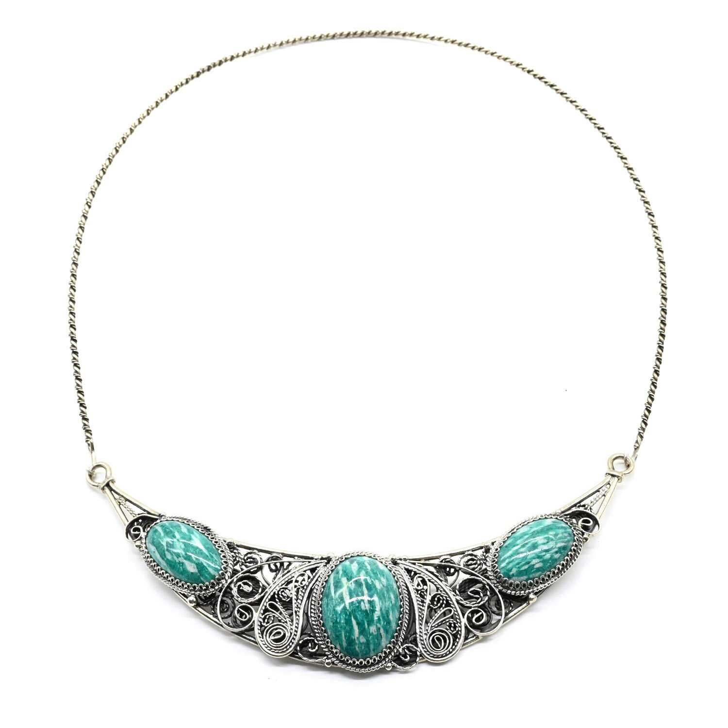 Колье, амазонит