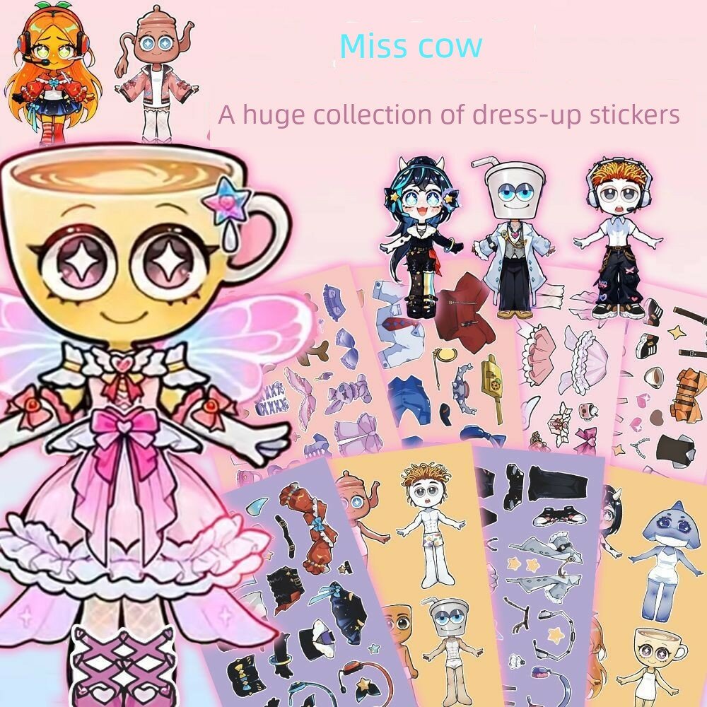 Новые наклейки для творчества «Балерина: Горы и моря» — развивающая игрушка-наклейка для детей «Мисс Капучино» Классика