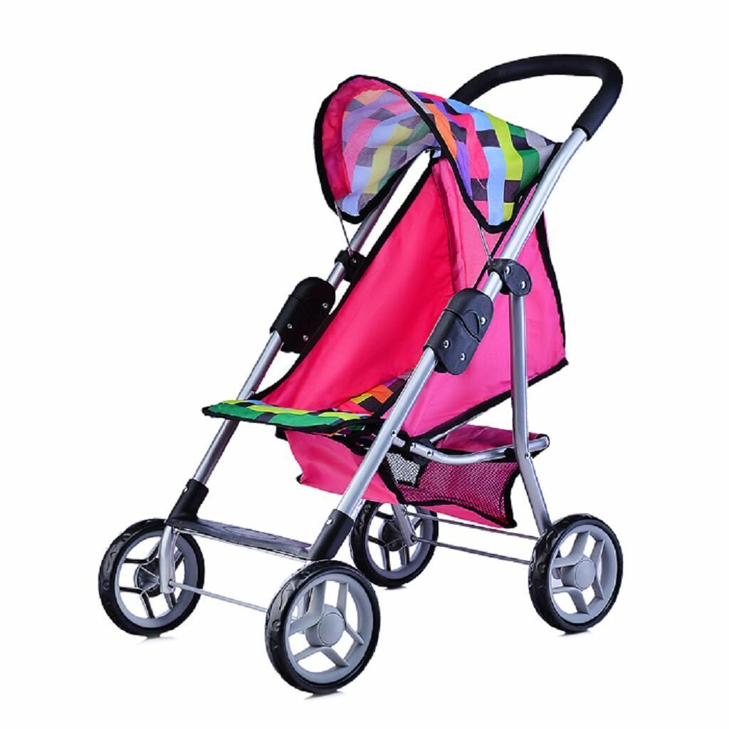 Коляска (металл) для кукол, в коробке (9353)