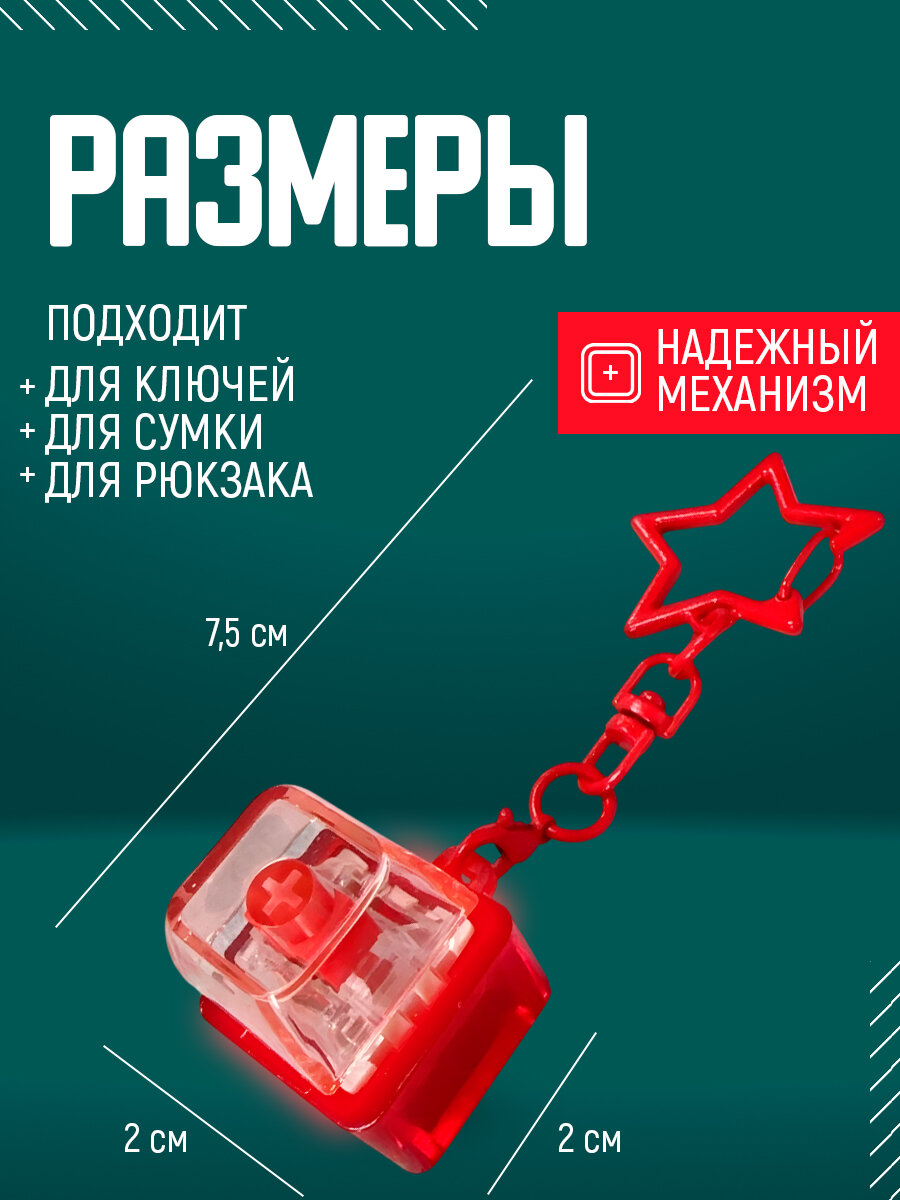 Брелок кейкап с карабином на сумку, ключи