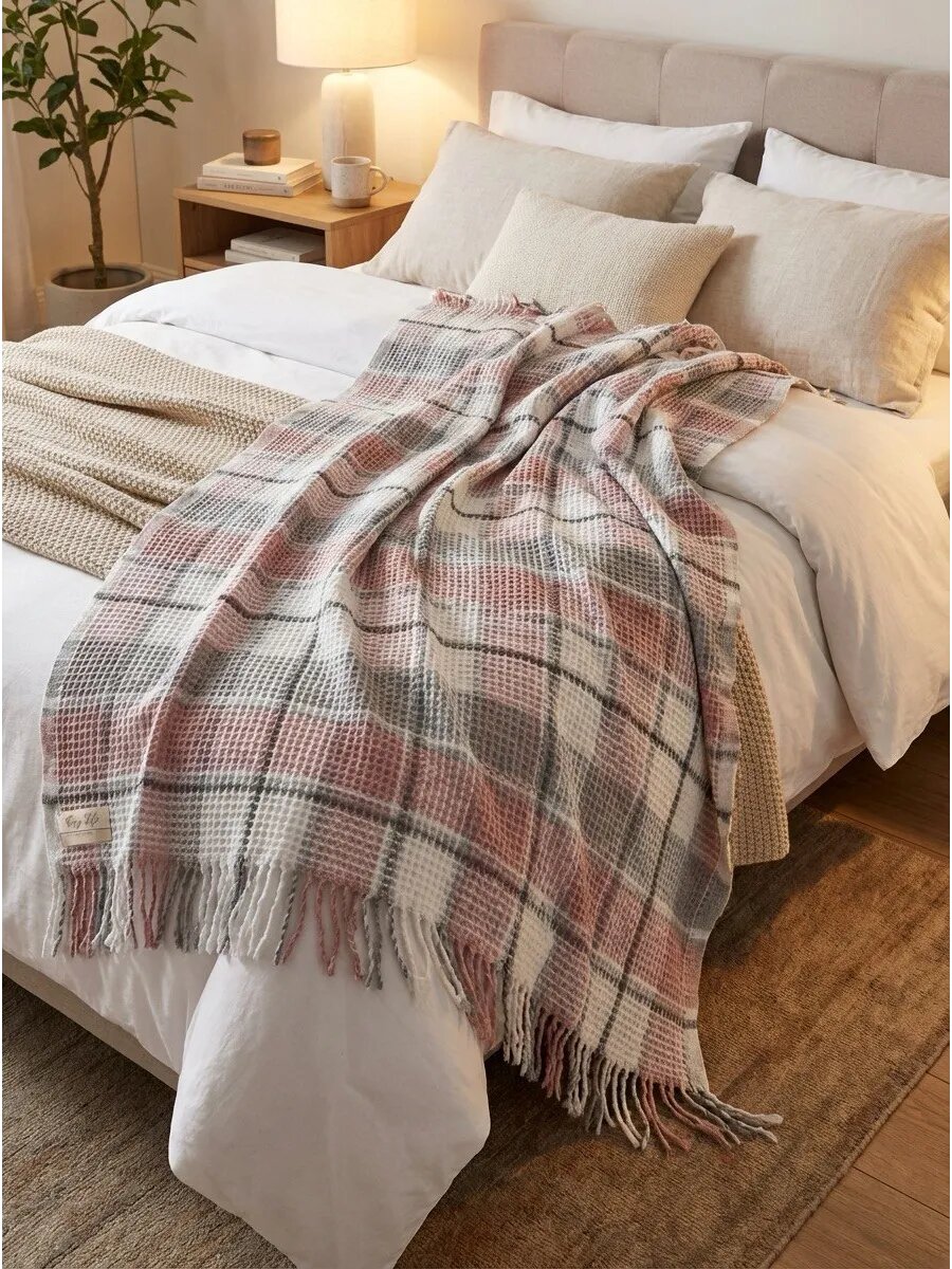 Плед Natali's Carpets, хлопок, турецкий, 180x200см, двухсторонний