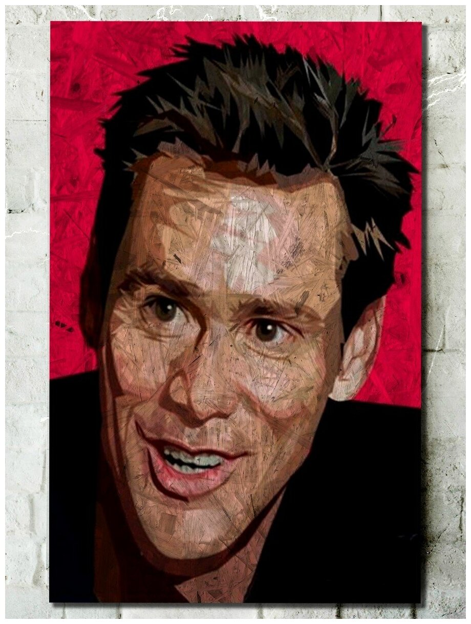 Картина интерьерная на рельефной доске ОСП Джим Керри - 6247 В