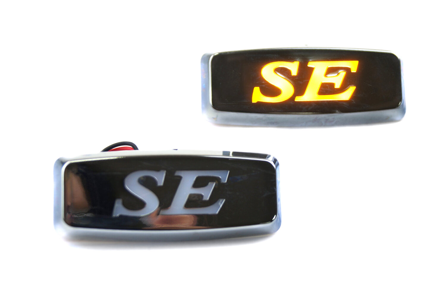 LED повторители поворотника желтые с надписью SE, Хром Sal-Man на ВАЗ 2108-2115, Лада Калина, Приора, Гранта