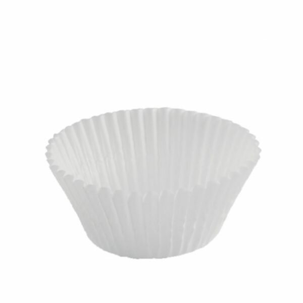Форма бумажная одноразовая круглая капсула белая для маффинов / для выпечки и запекания в духовке / Формочка кулинарная круг / Бумажная капсула для упаковки и приготовления пирожных десертов маффинов кексов / Товары для кондитеров