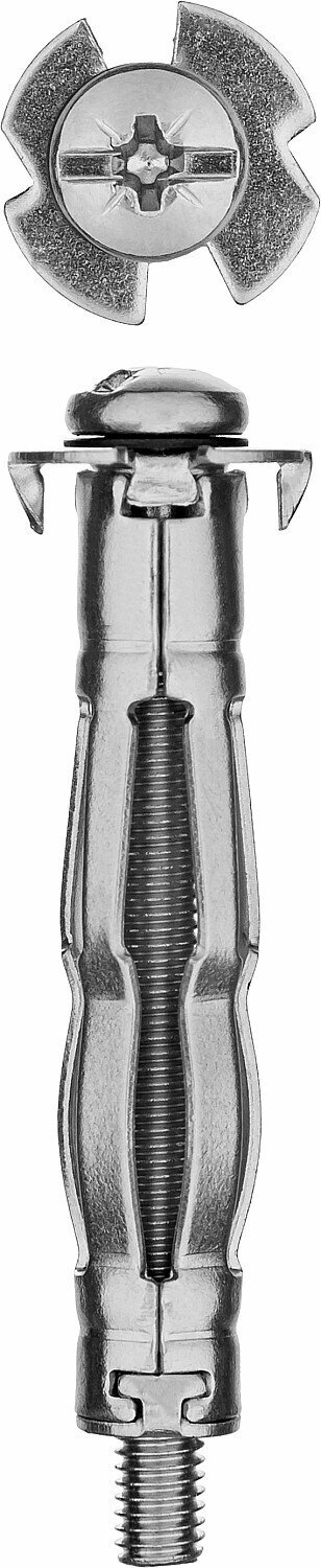 ЗУБР молли, М5 х 52 х 11 мм, 80 шт, анкер для пустотелых конструкций (302472-05-052)