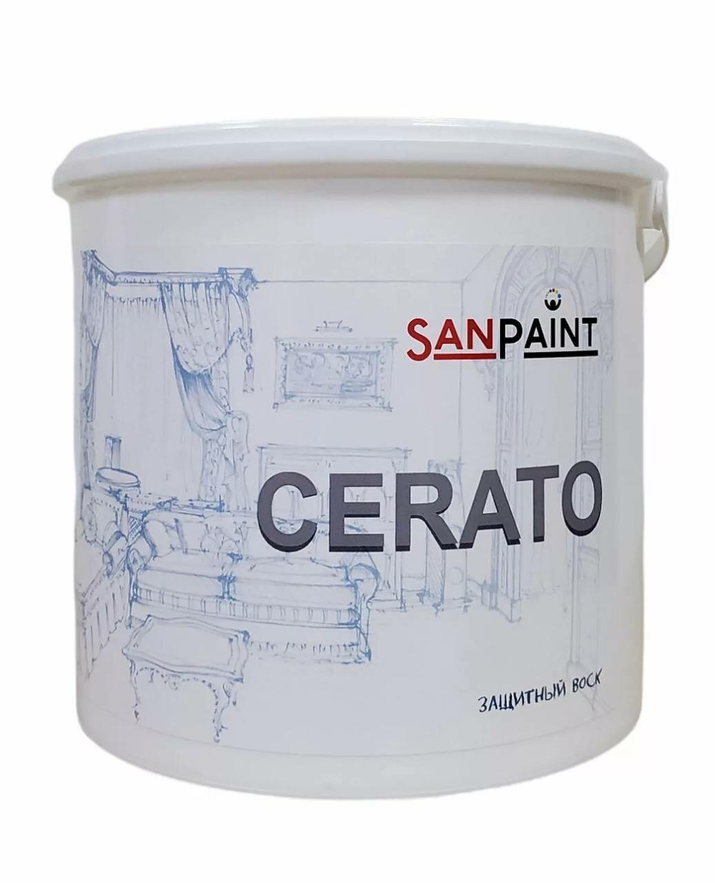 Sanpaint Cerato воск на водной основе для защиты окрашенных поверхностей лессирующий (3кг)