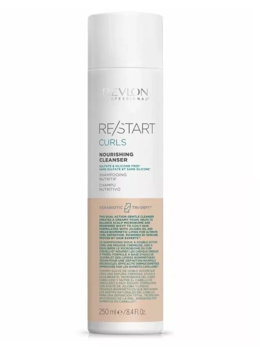 Revlon RESTART Curls Бессульфатный шампунь для вьющихся 250мл
