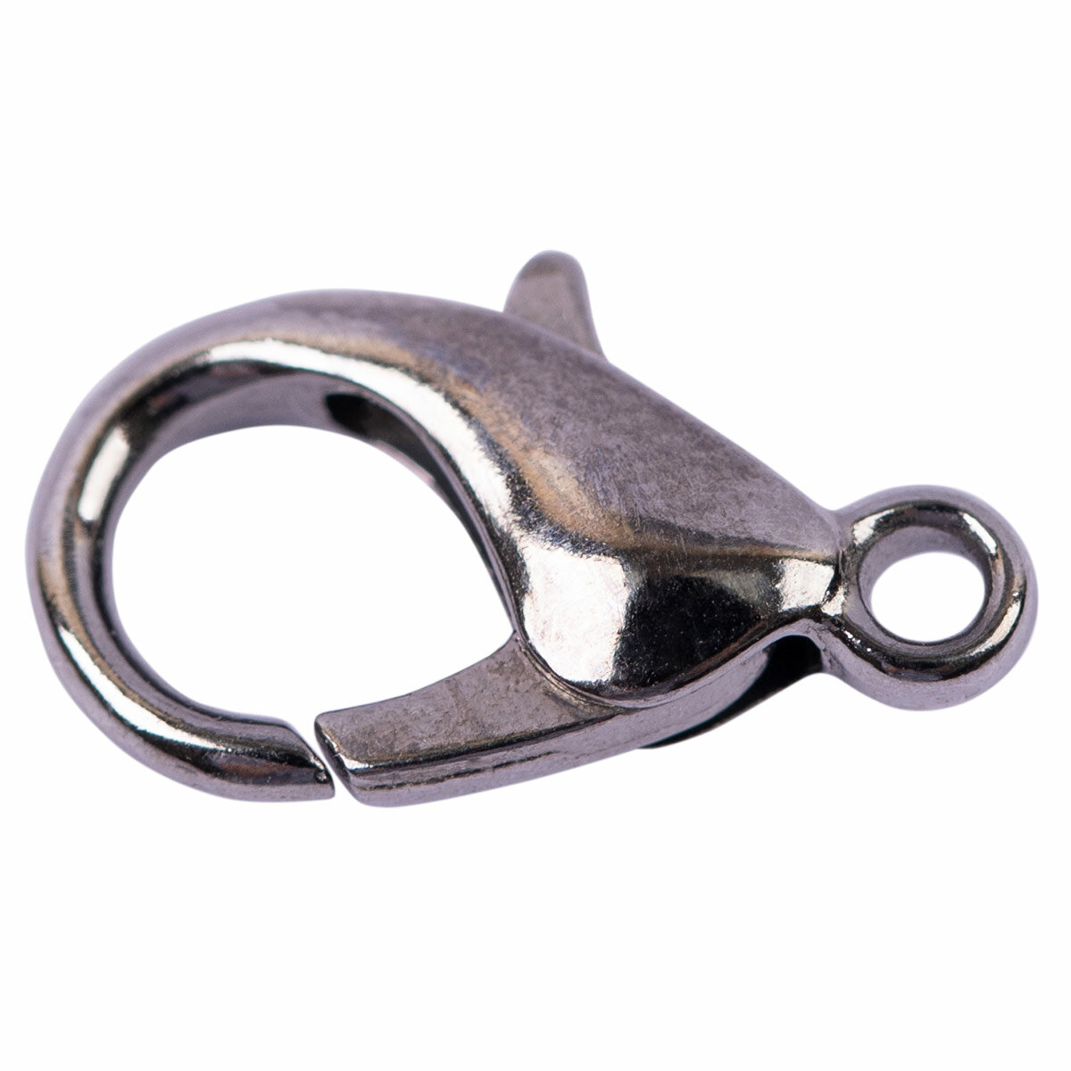 Замок-карабин Zlatka малый, 10 мм, 5 шт, № 03 под черный никель (DM-01/5)