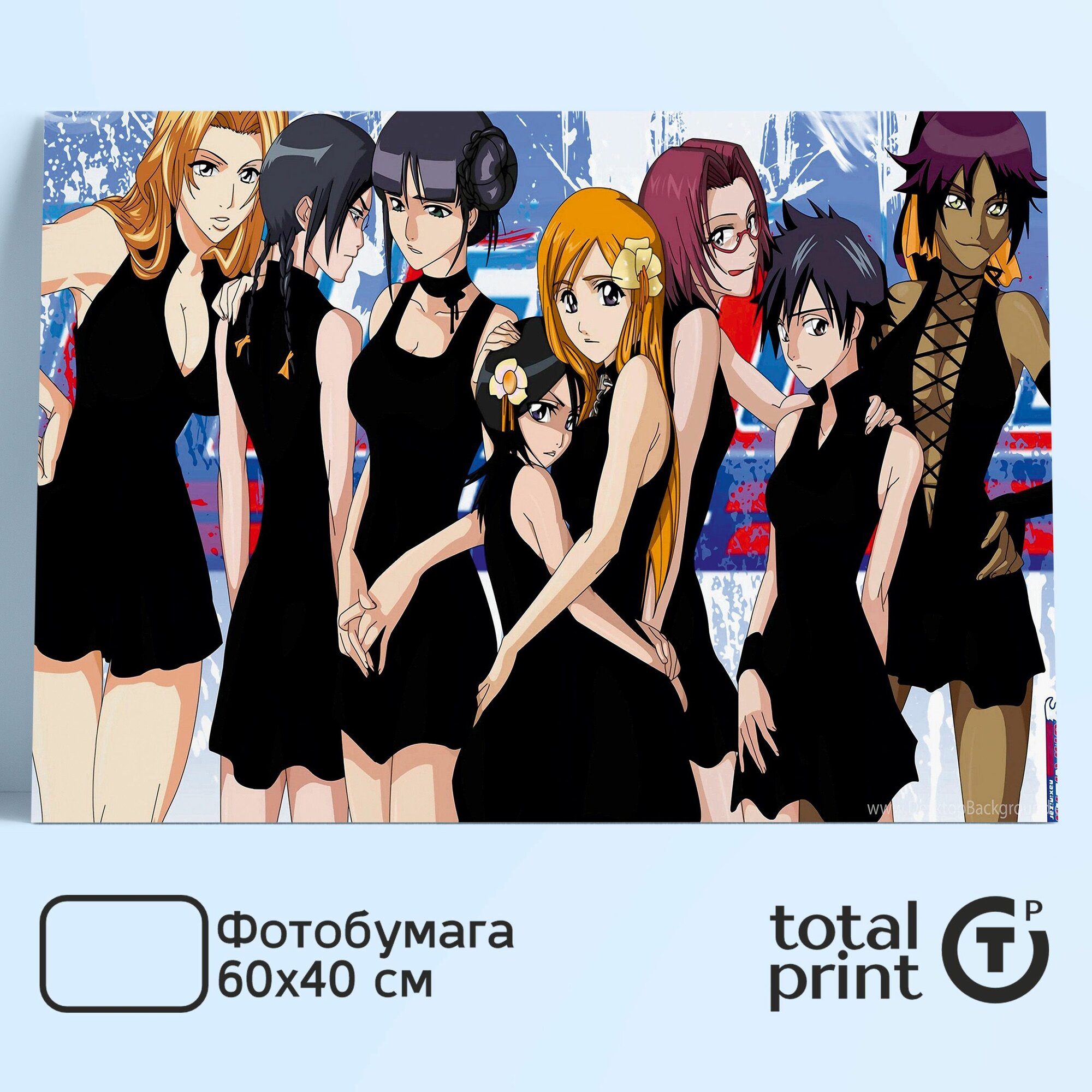 TotalPrint Постер для интерьера, Аниме, Блич, 60х40см.