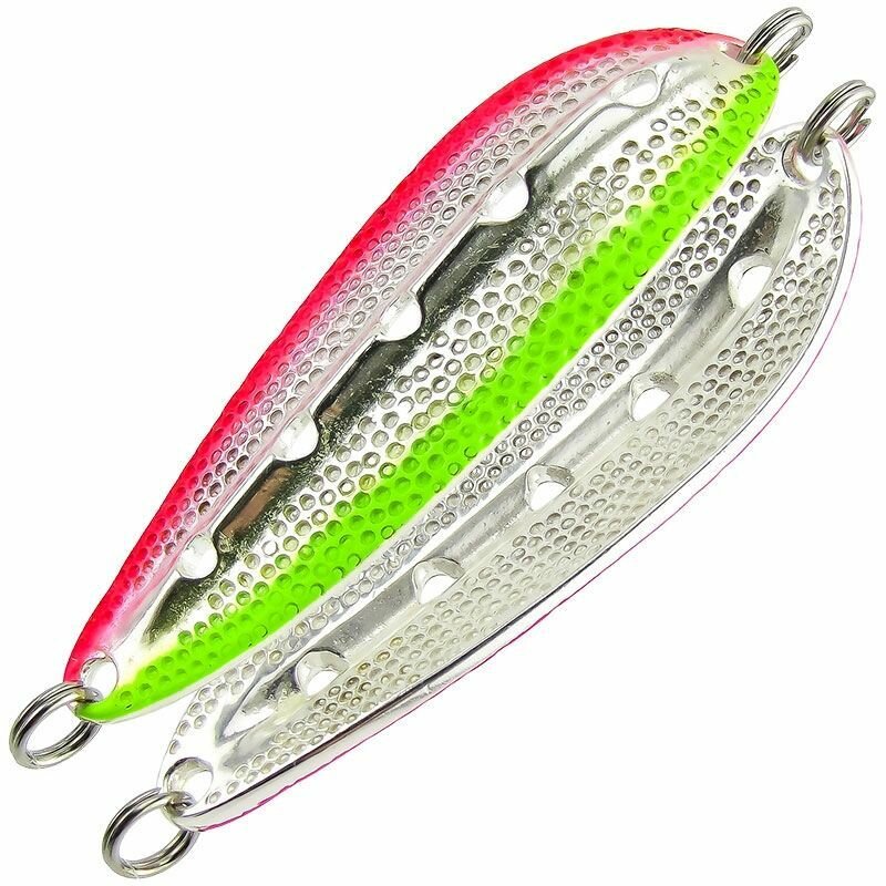 Блесна из латуни на лосося, покрыта серебром RB Скорпио 42гр - 537