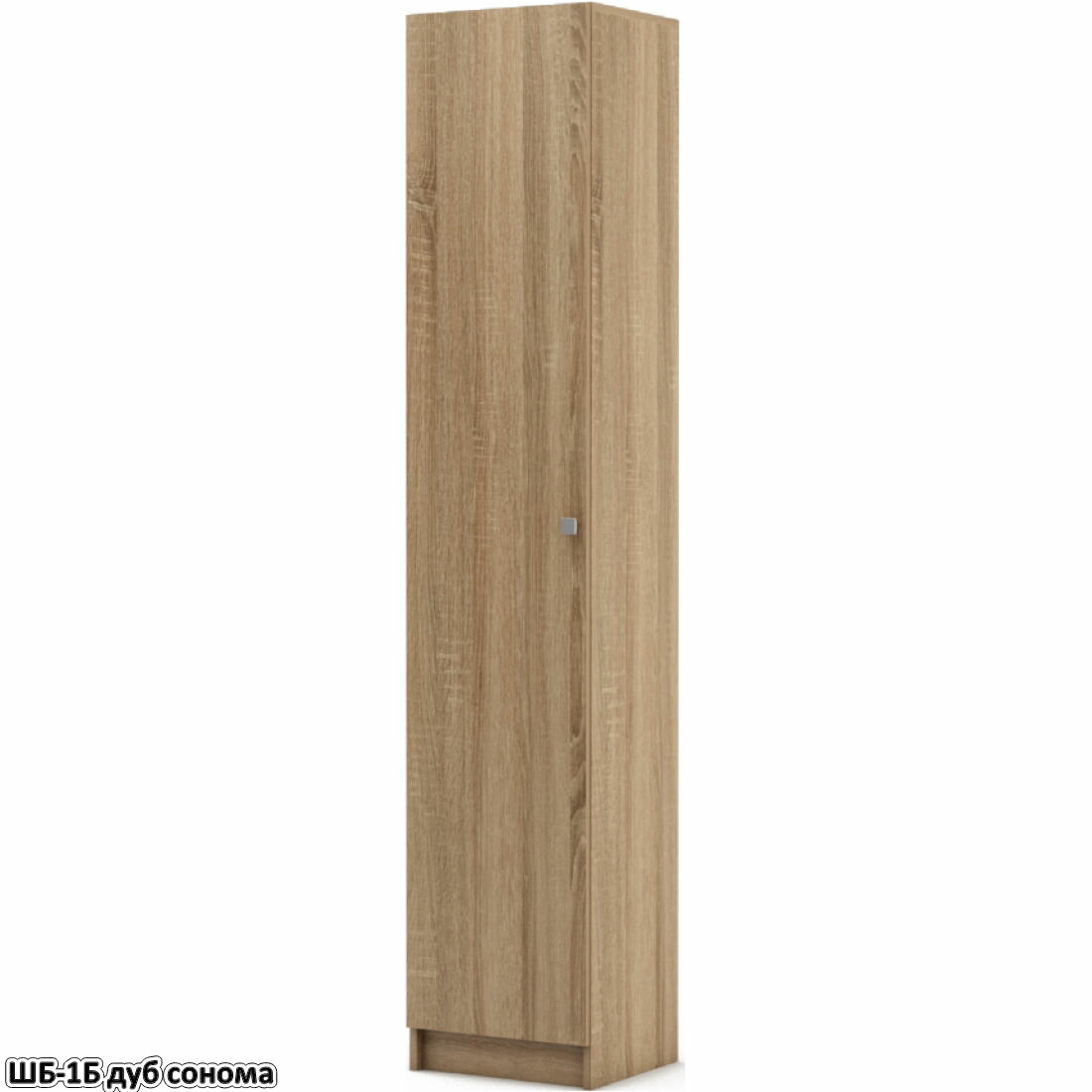 Шкаф Бостон-1 бельевой Дуб-сонома, ЛДСП, МФ Владимир VMF, 40х203х38 см.