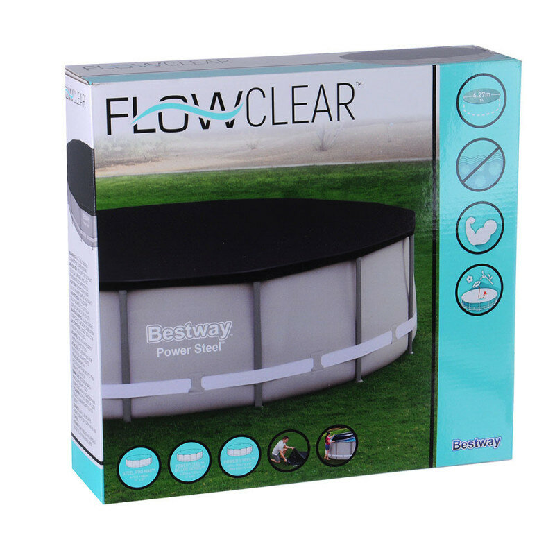 Тент Bestway 58248 для каркасных бассейнов, ПВХ, 427x122 см, черный