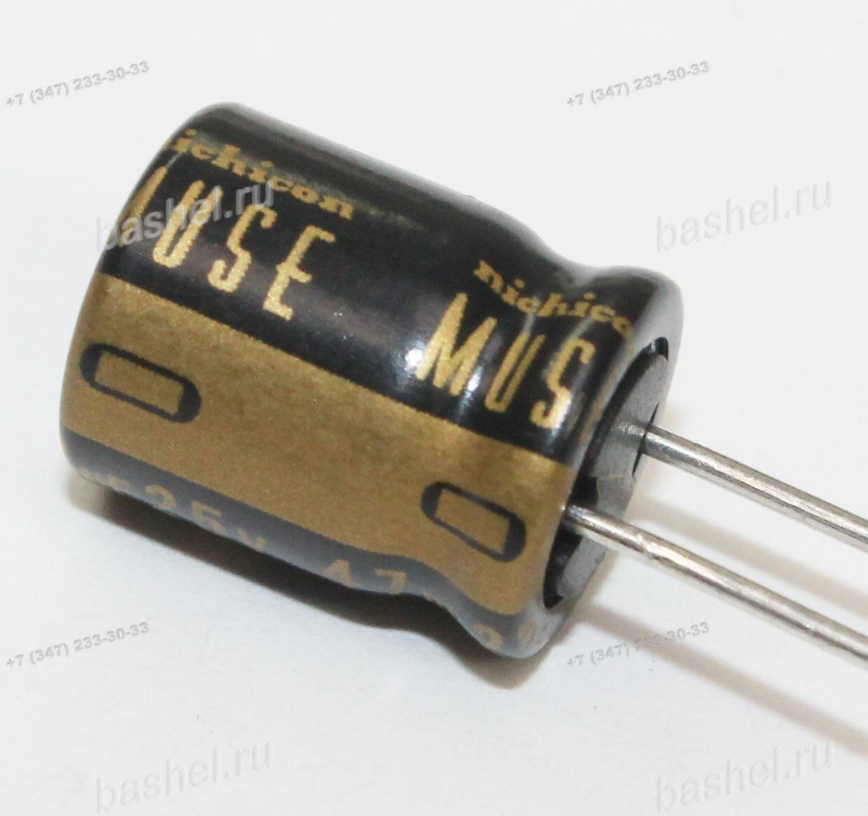ECAP MUSE 47 мкФ / 25В (10х12,5) KZ, Конденсатор электролитический, NICHICON