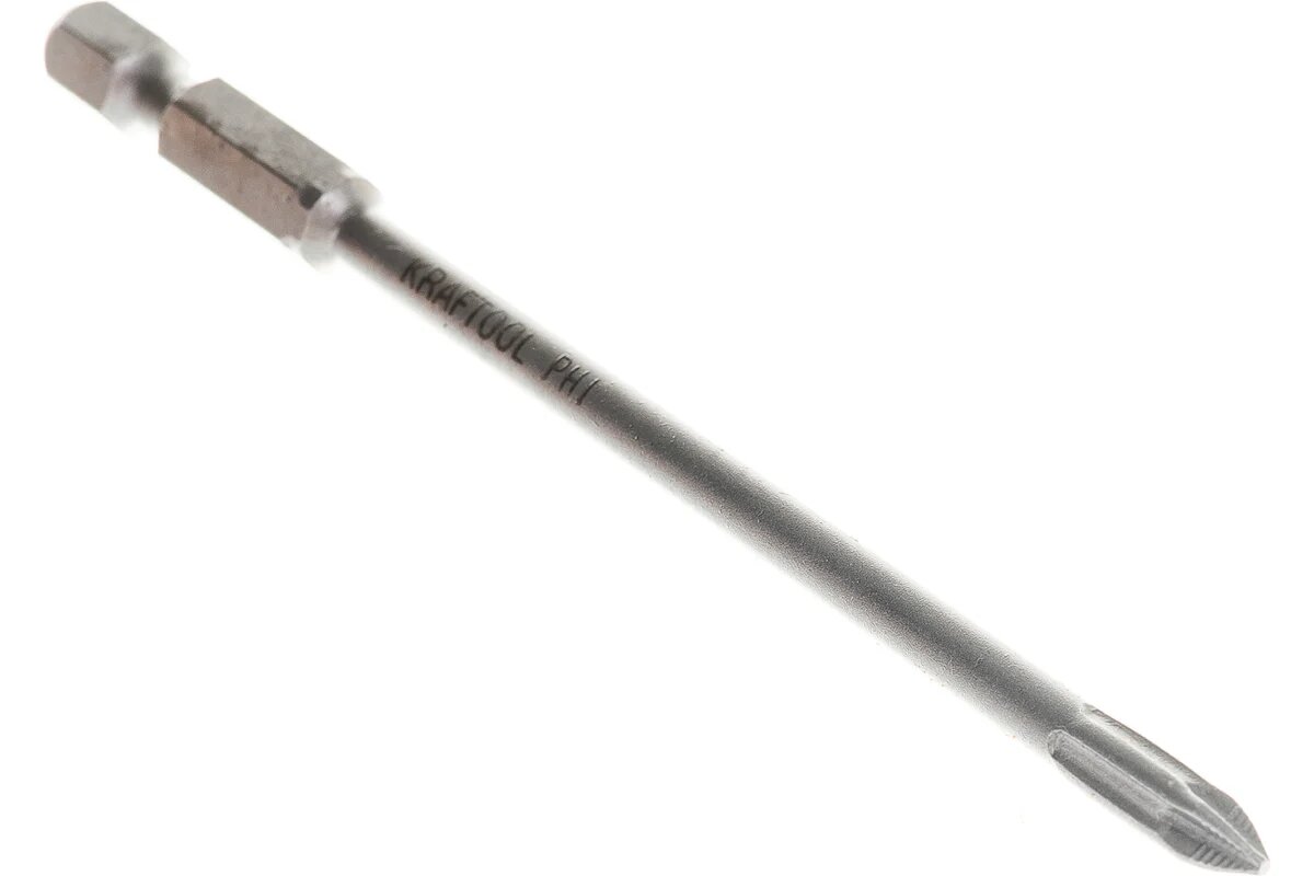 Kraftool Биты EXPERT торсионные кованые Cr-Mo сталь, хвостовик E 1/4, PH1, 100 мм, 1 шт