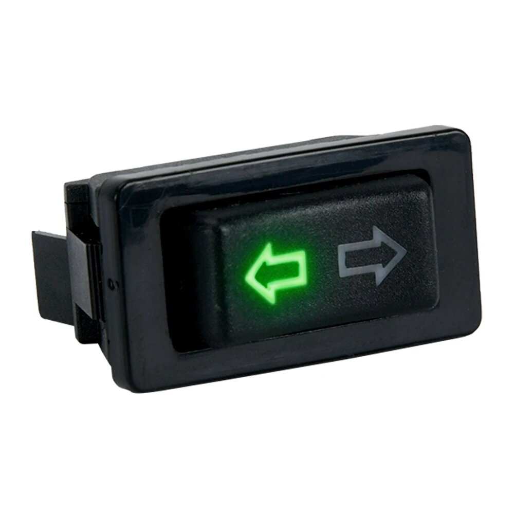 Универсальный автомобильный переключатель стеклоподъемника, подъемный переключатель, 5-контактный постоянный ток, 12 В, 20 А, синий/красный цвет света и жгут проводов Green Switch Only