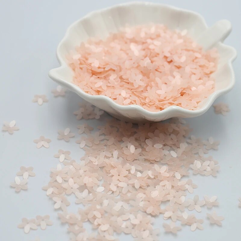 Пайетки Seuiqns цветочные 10 мм 800 шт Розовый, Matte Pink