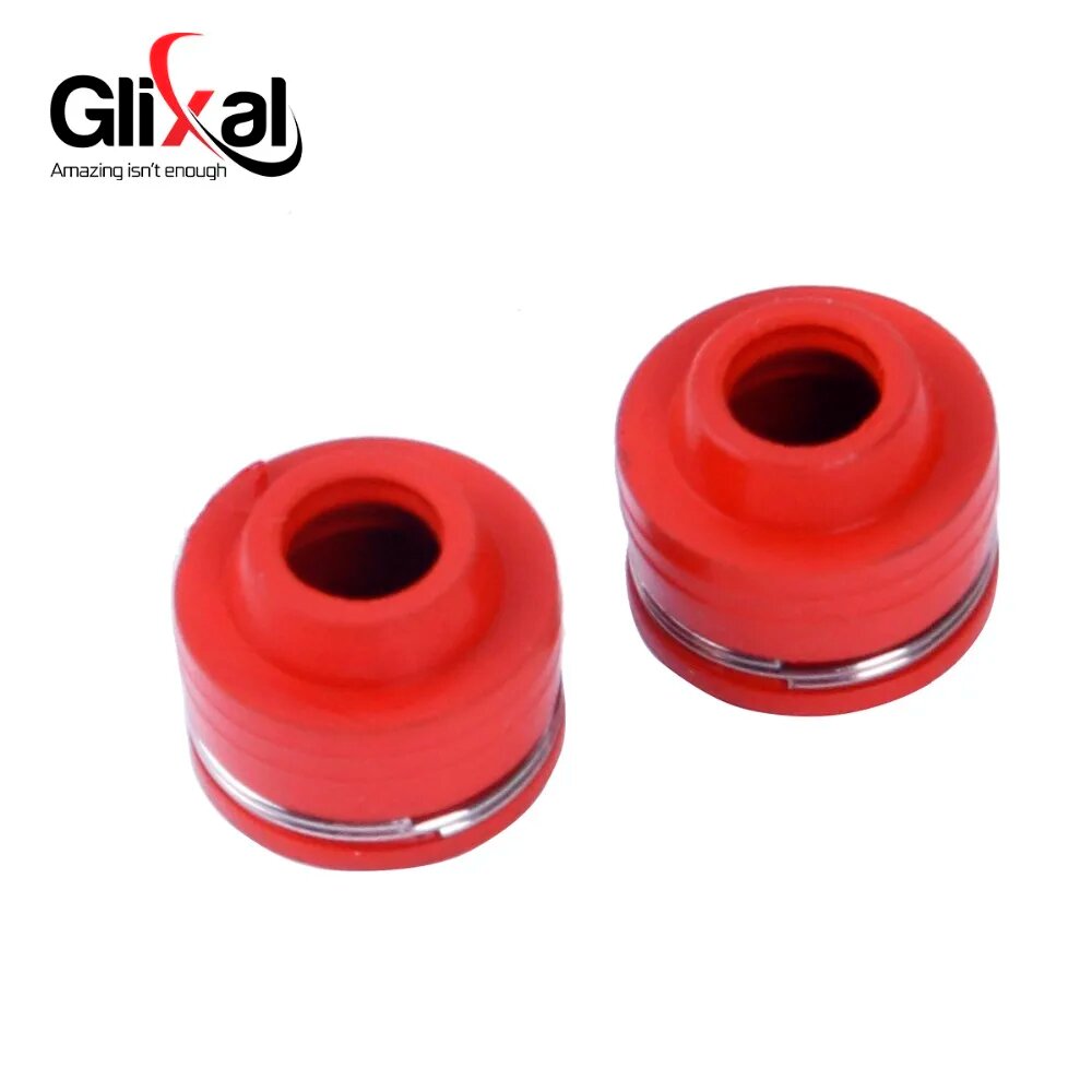 Glixal GY6 50cc 125cc 150cc сальник клапана головки блока цилиндров для 139QMB 152QMI 157QMJ скутера ATV, мопеда, картинга, UTV (2 шт.)