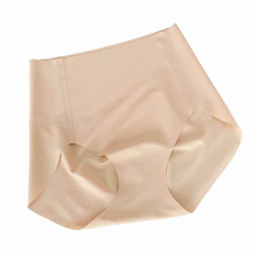 Трусики из ледяного шелка, для ягодиц, телесного цвета, приятные для кожи, тонкие трусики-в тон кожи-XL