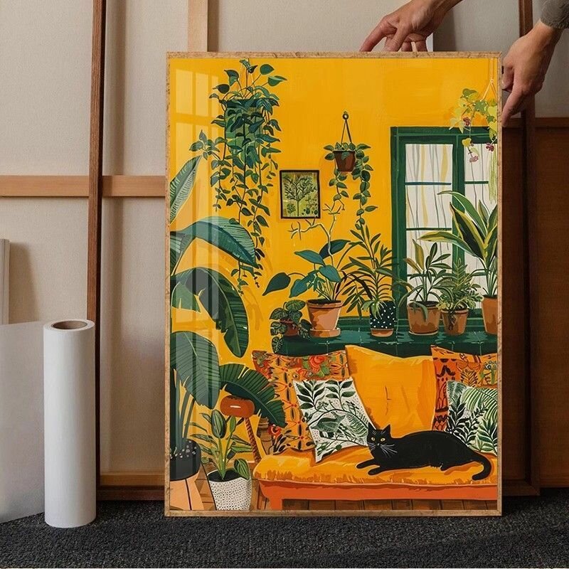 Набор для вышивания крестиком Матисс, кошка,11CT 3 порции