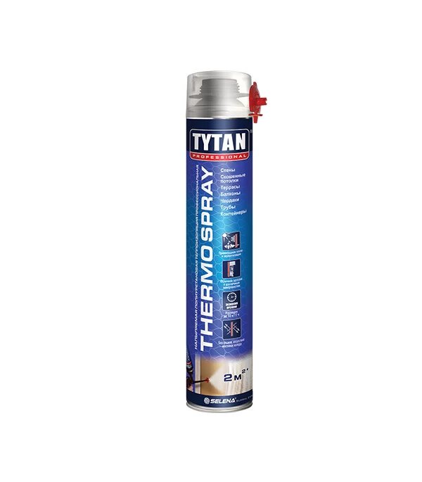 Утеплитель напыляемый полиуретановый Tytan Professional Thermospray профессиональный 870 мл Tytan 66220