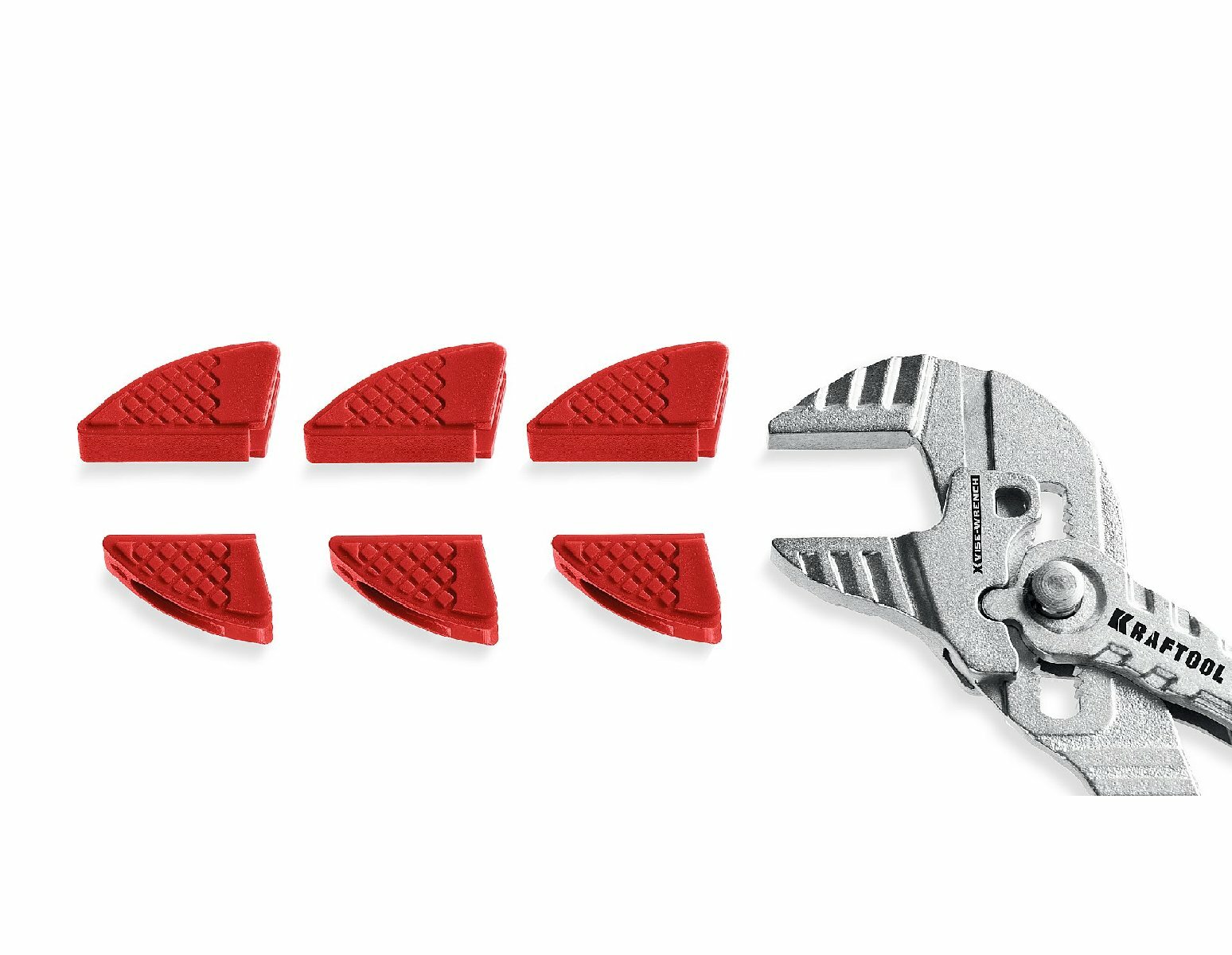 Сменные защитные накладки KRAFTOOL для клещей 300 мм набор из 3 пар пластик защита хромированных поверхностей