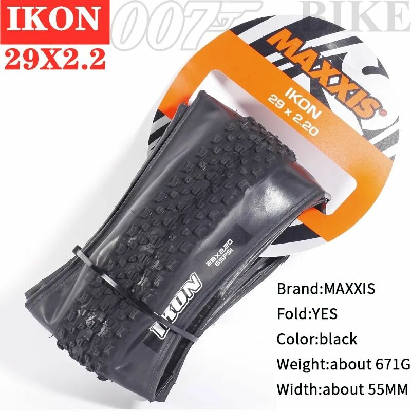 Maxxis IKON, покрышка для горного велосипеда, обычная складная, 29X2,2 (1 шт.) черная