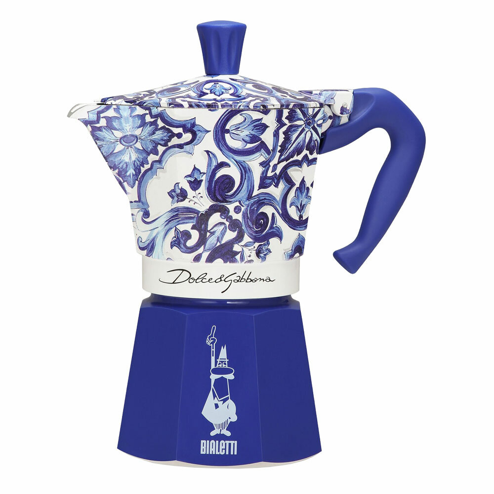 Гейзерная кофеварка Bialetti Moka Express Dolce&Gabbana Blu Mediterraneo 5346