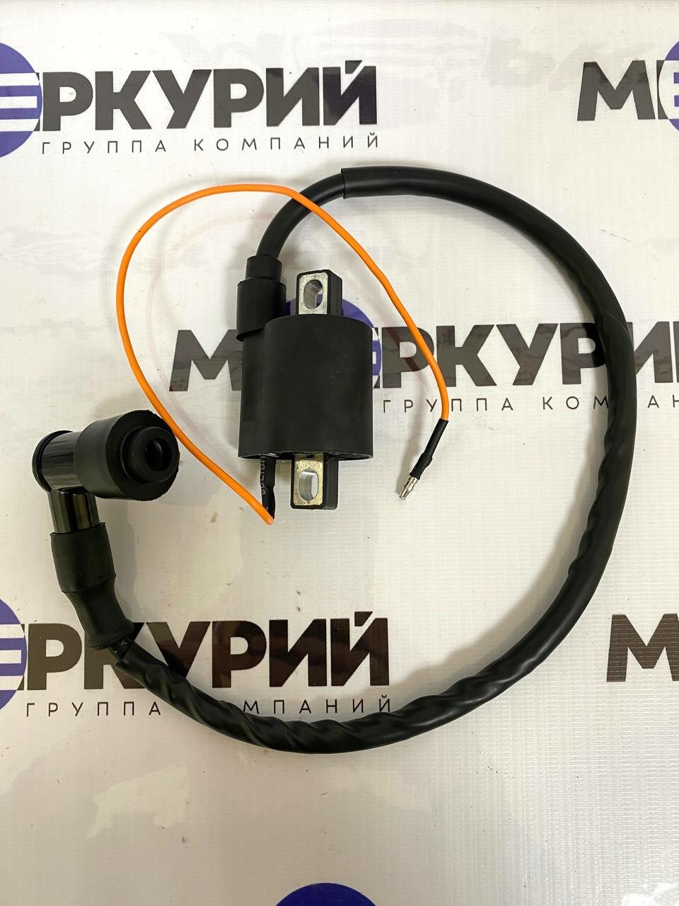 Катушка зажигания для мопеда Alpha (с пластмассовым высоковольтным колпачком)