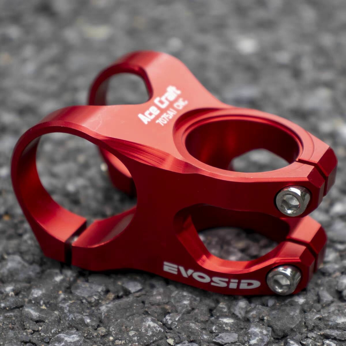 Сверхлегкий полый велосипедный шток Evosid 31.8mm, красный